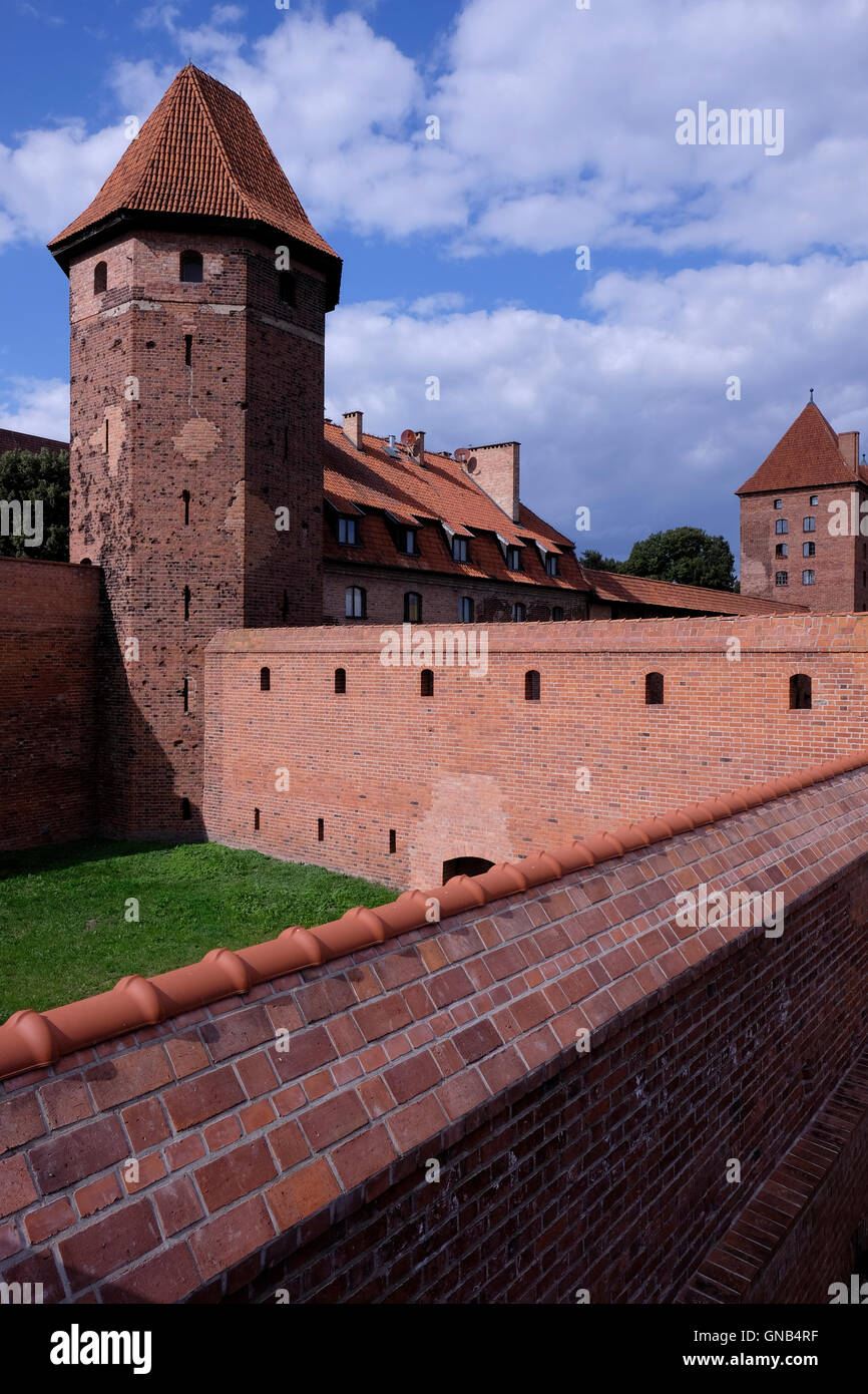Walls of the lower castle at the largest gothic castle in Europe the ...