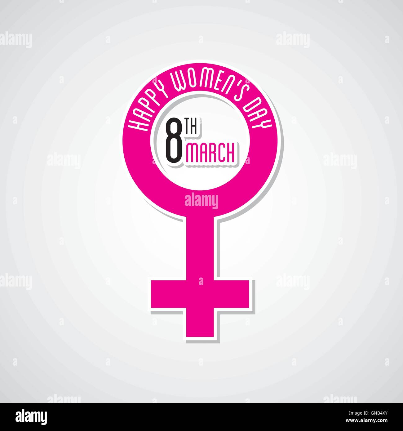 happy womens day greeting design using female symbol Stock Vector Image ...