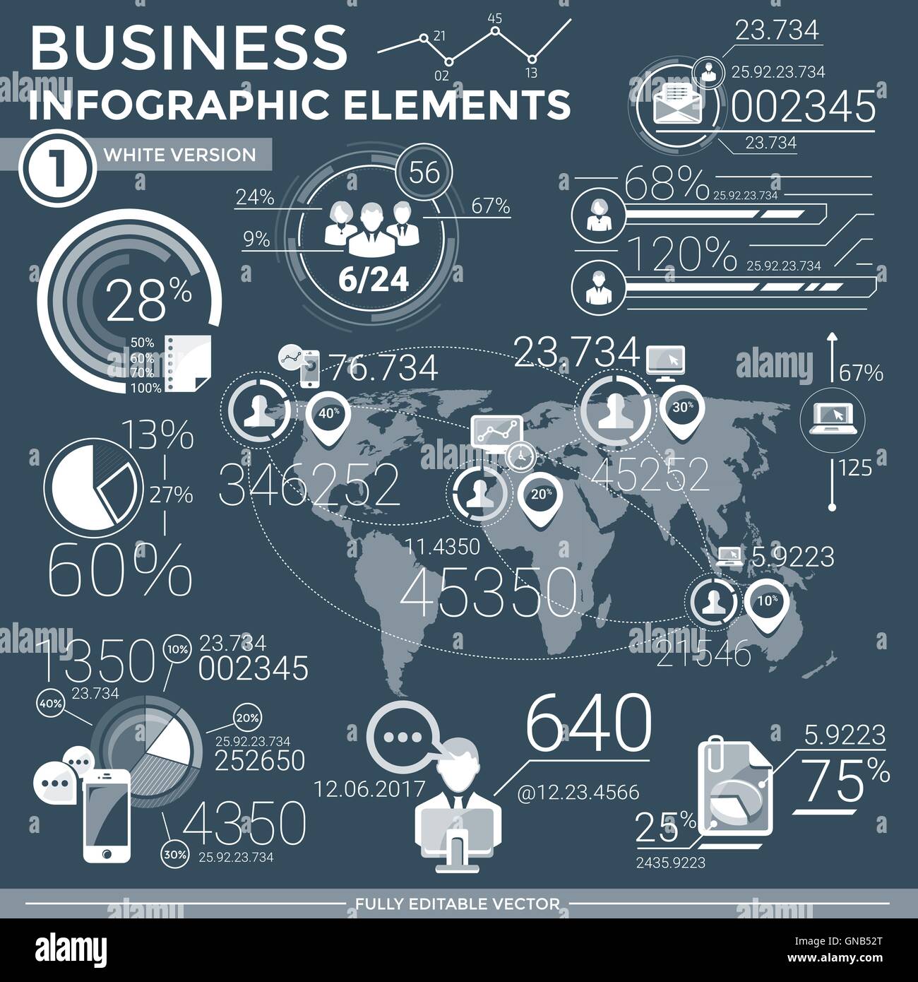 Business Infographic Elements Stock Vector Image & Art - Alamy