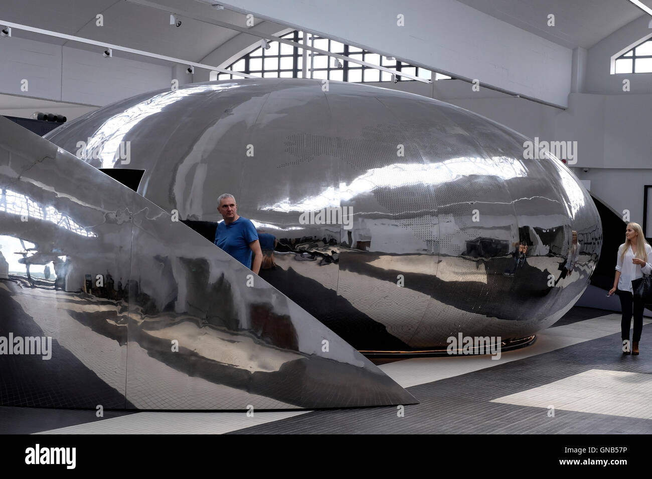 Visitors at the Museum of Emigration which tells the story of ...