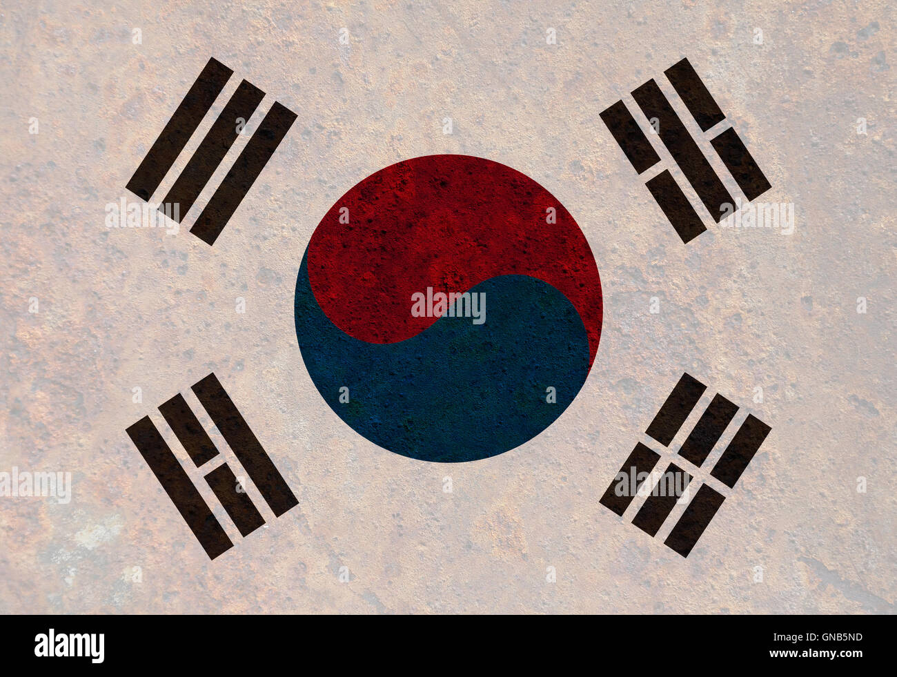 Flag on rusty metal Stock Photo - Alamy