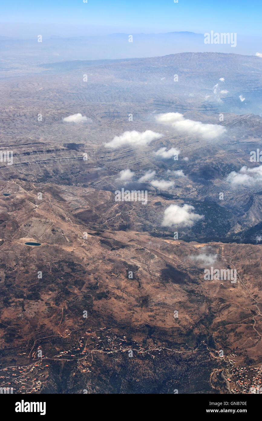 Aerial view Lebanon landscape Stock Photo - Alamy