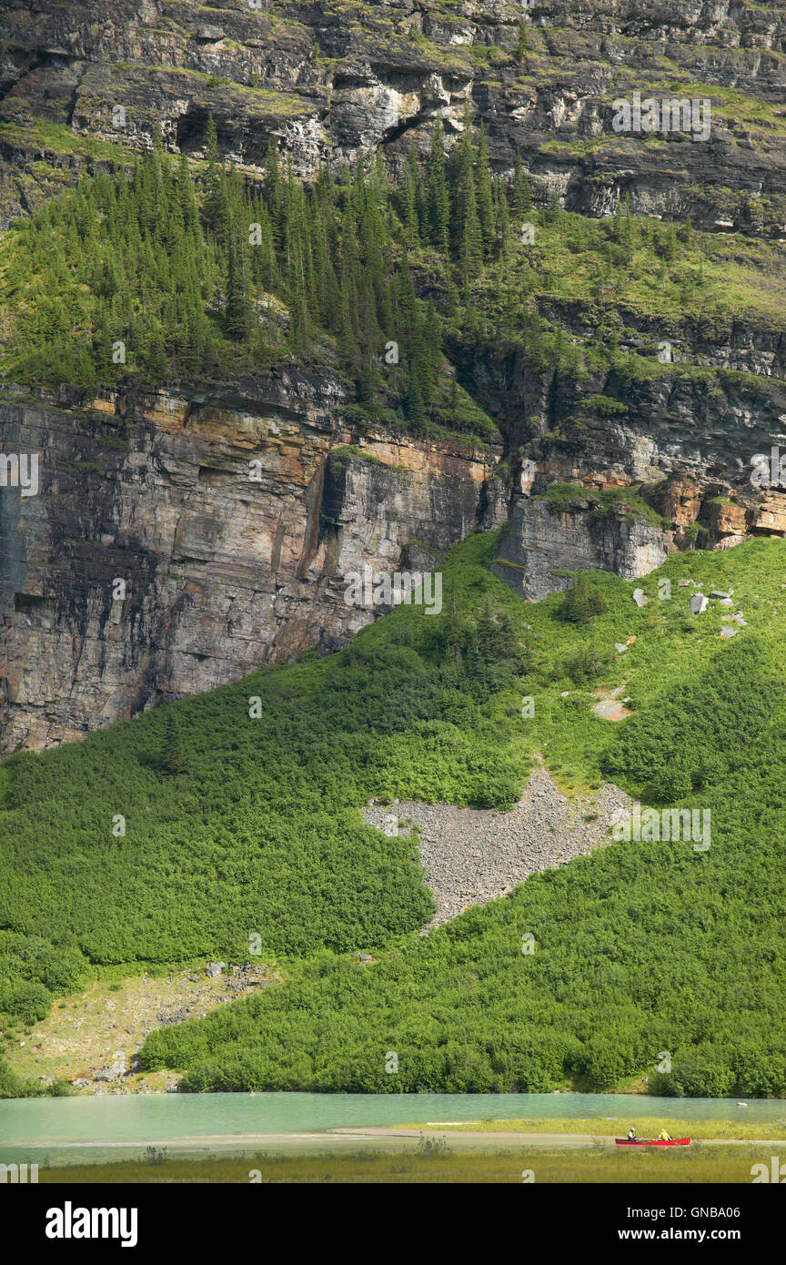 Canadian landscape in Lake Louise. Alberta. Canada. Vertical Stock ...