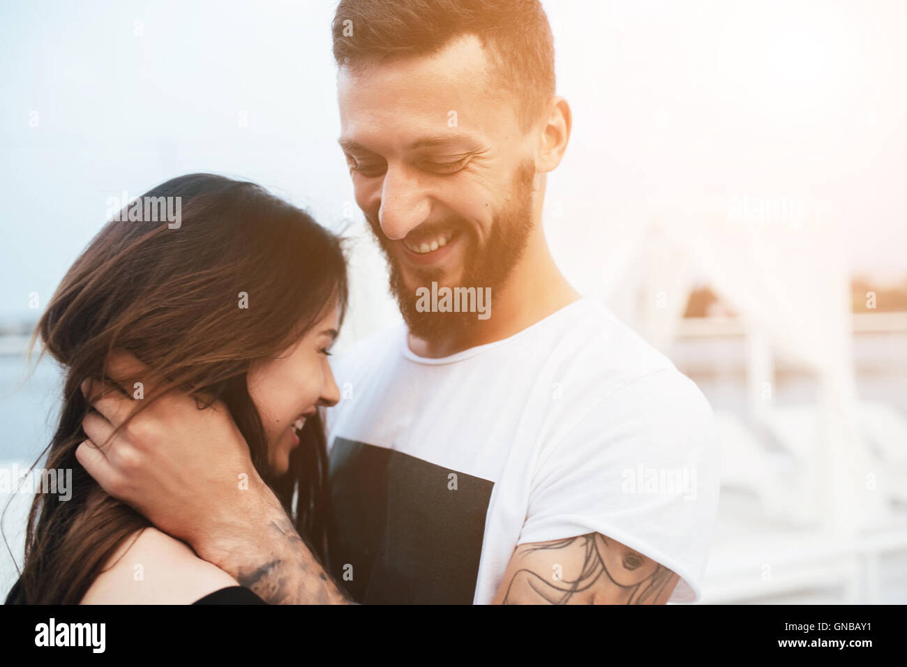 beautiful couple at close angle Stock Photo - Alamy