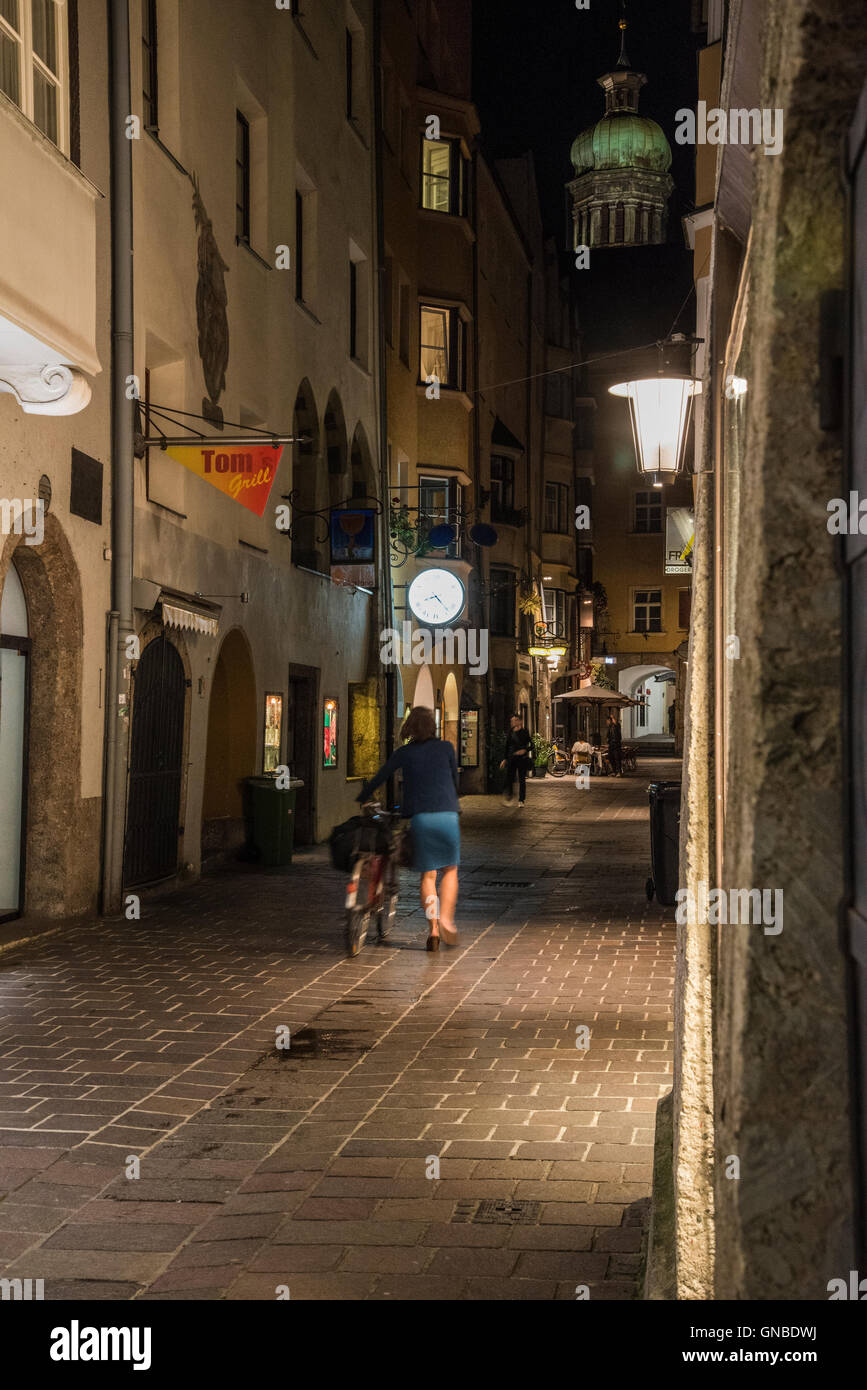 Austrian city innsbruck night hi-res stock photography and images - Alamy