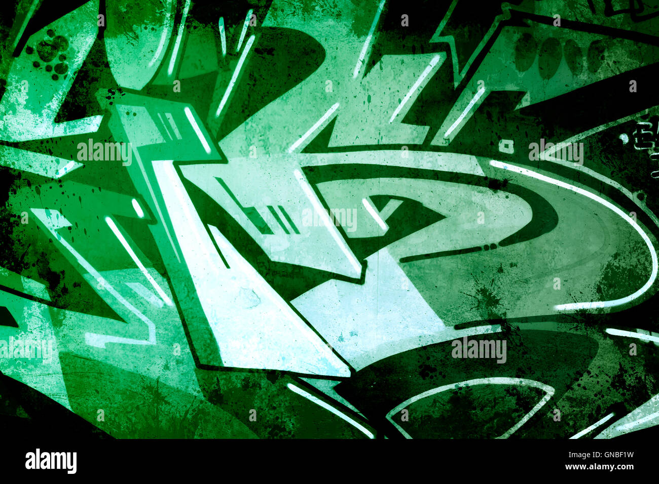 Graffiti over old dirty wall, urban hip hop background Gray text Stock ...