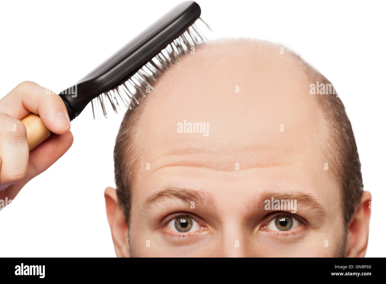 Bald head black and white hi-res stock photography and images - Alamy