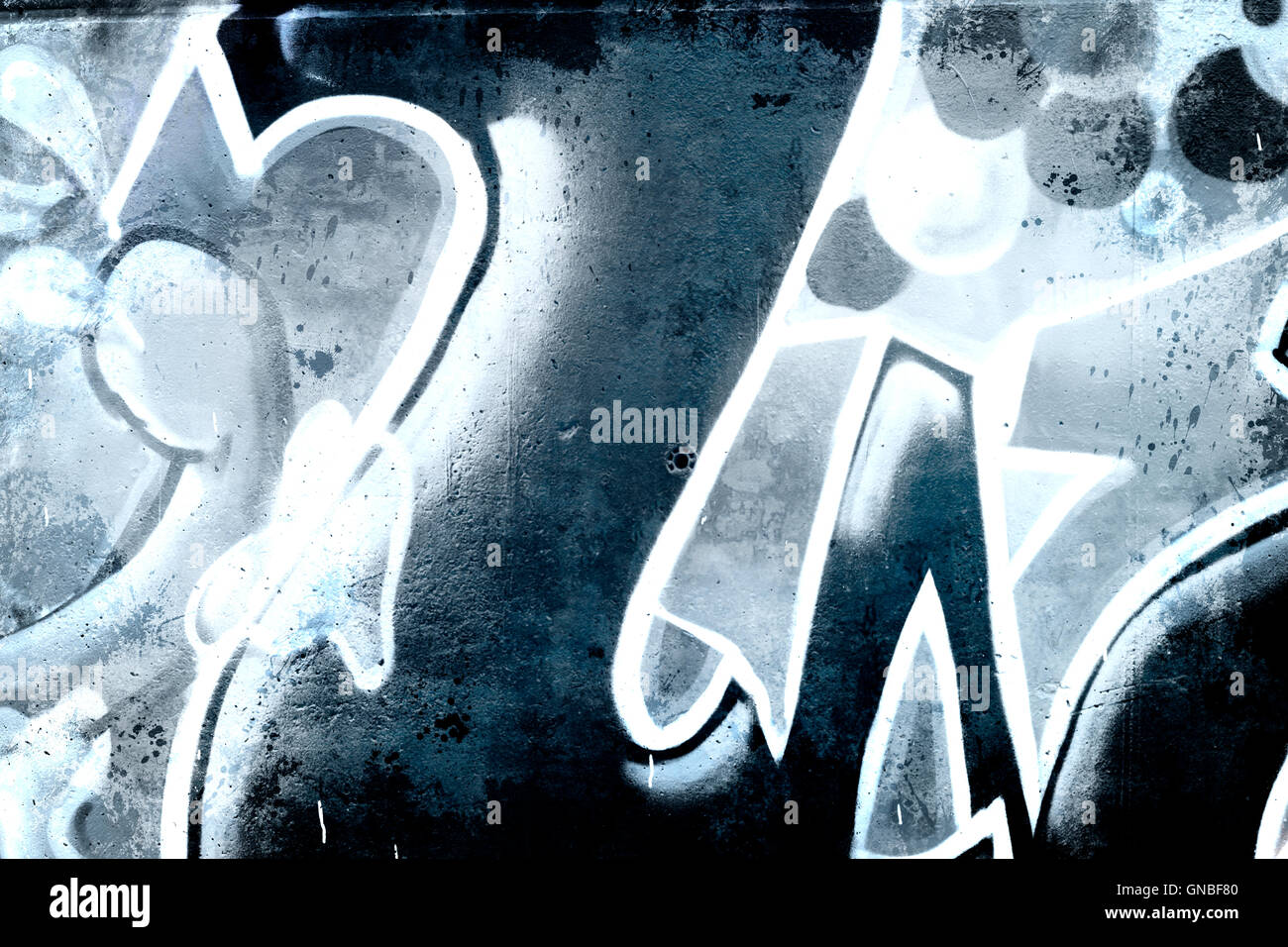 Cold Graffiti over old dirty wall, urban hip hop background Gray Stock ...
