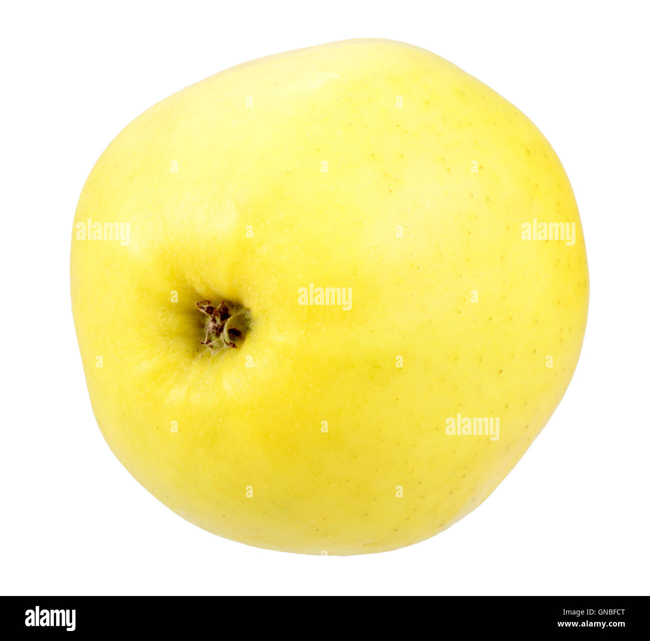 Only fresh yellow big apple Stock Photo - Alamy