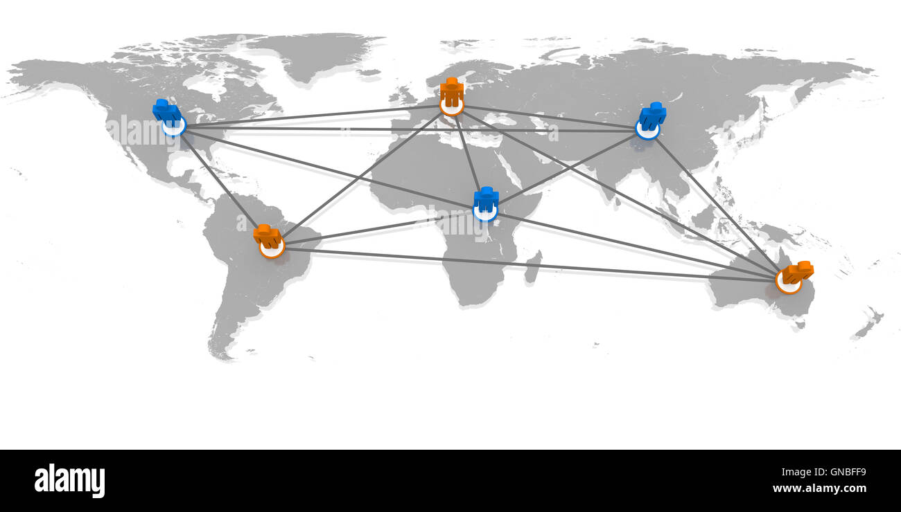 Connected world hi-res stock photography and images - Alamy