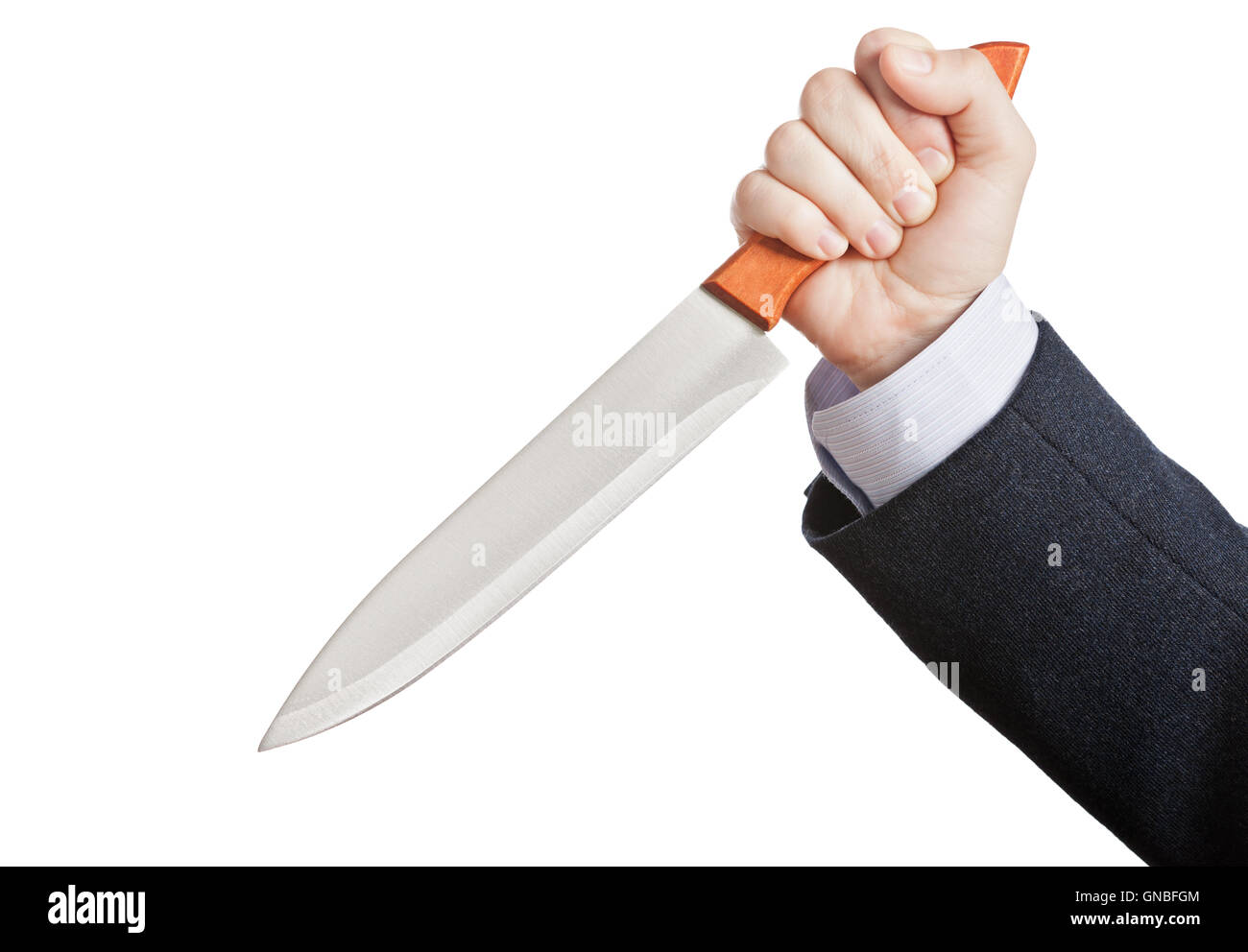 Knife in hand Stock Photo - Alamy