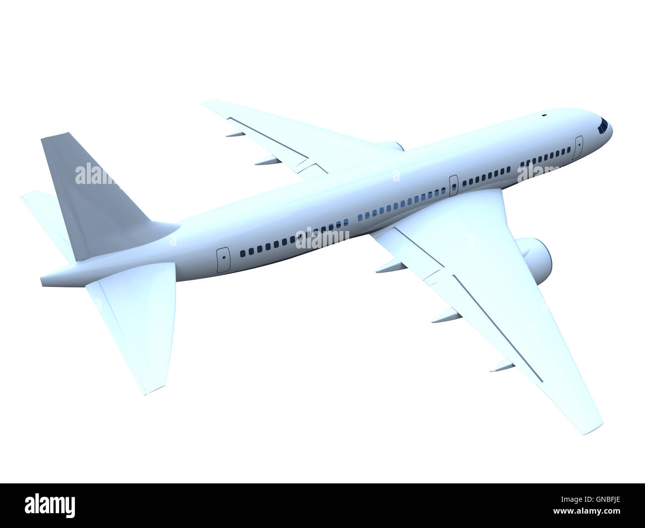 Airplane top view Cut Out Stock Images & Pictures - Alamy