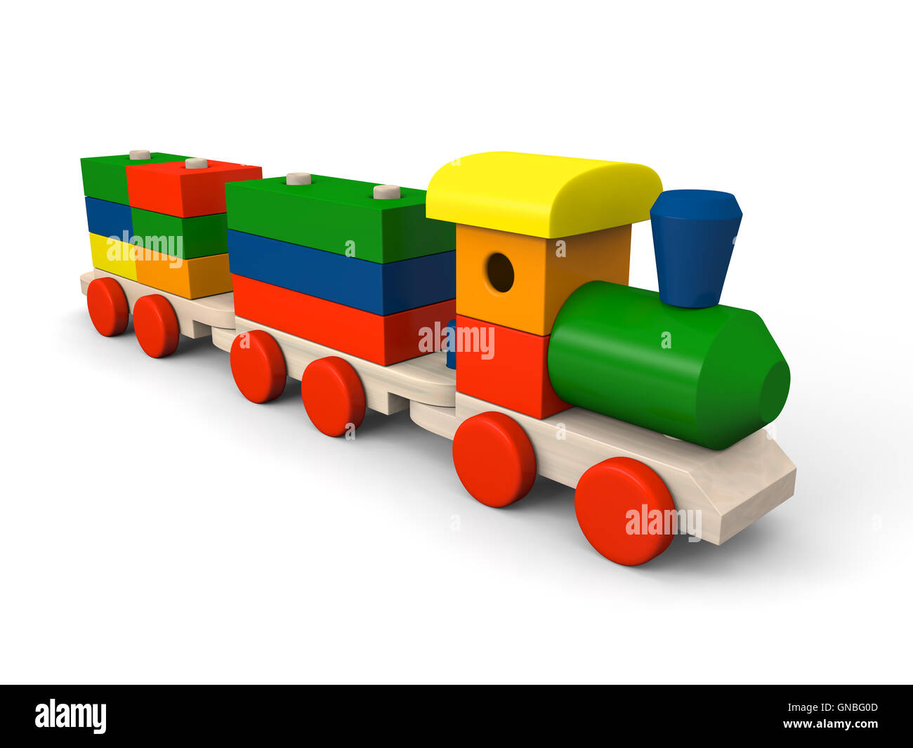 Toy train carriages Cut Out Stock Images & Pictures - Alamy