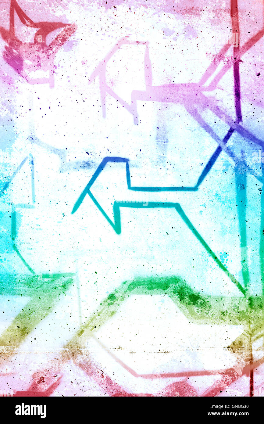 Graffiti over old dirty wall, urban hip hop background Gray text Stock ...