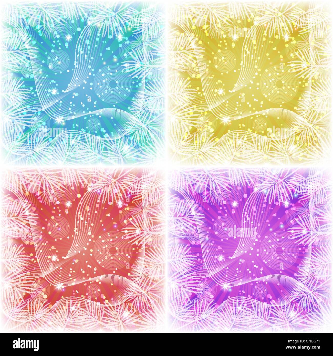 Natural christmas square frame Stock Vector Images - Alamy
