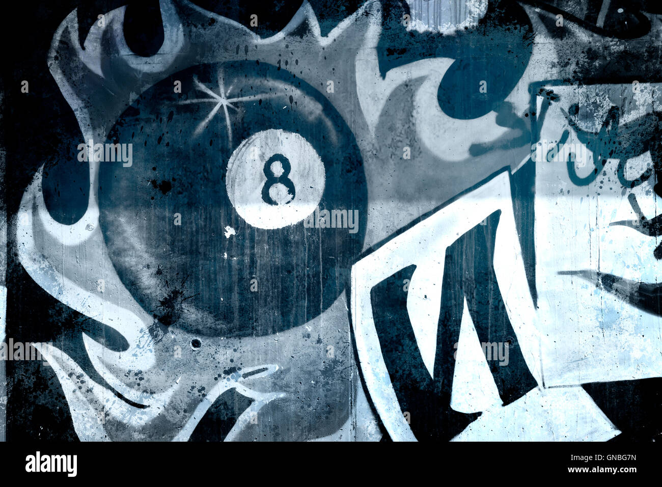 Graffiti over old dirty wall, urban hip hop background Gray text Stock ...