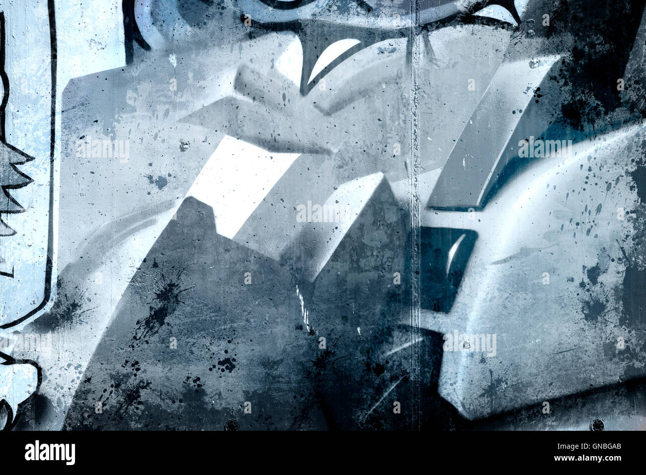 Graffiti over old dirty wall, urban hip hop background Gray text Stock ...