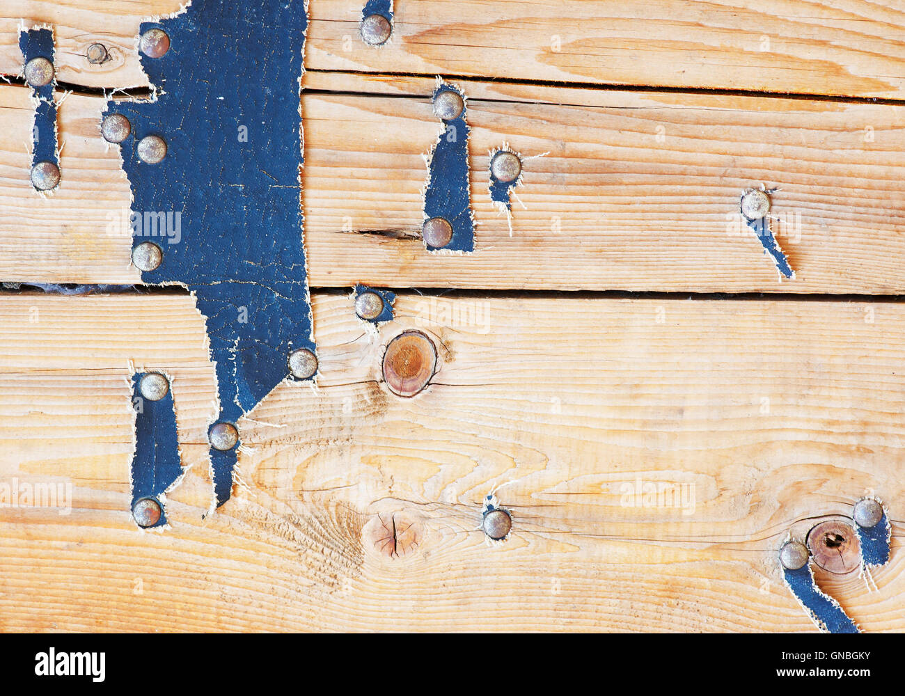 Texture of wood with nails and leather Stock Photo - Alamy