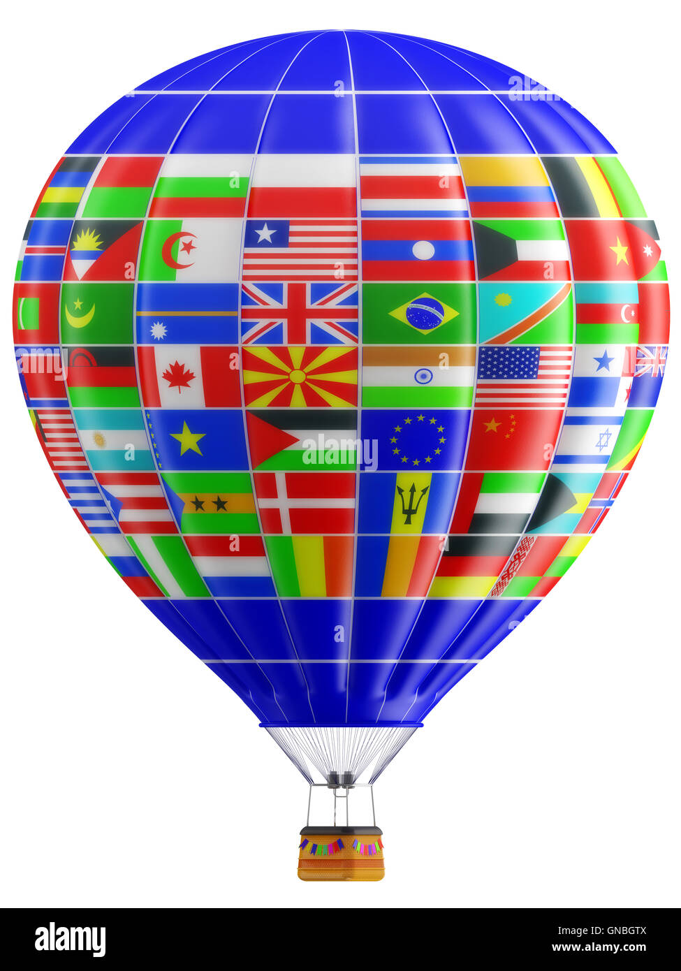 Balloon a symbol of globalization Stock Photo - Alamy