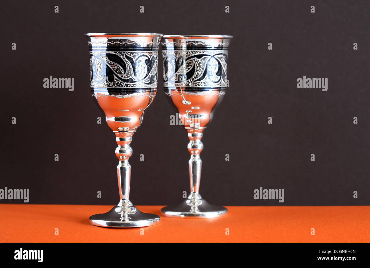 Pair of goblets hi-res stock photography and images - Alamy