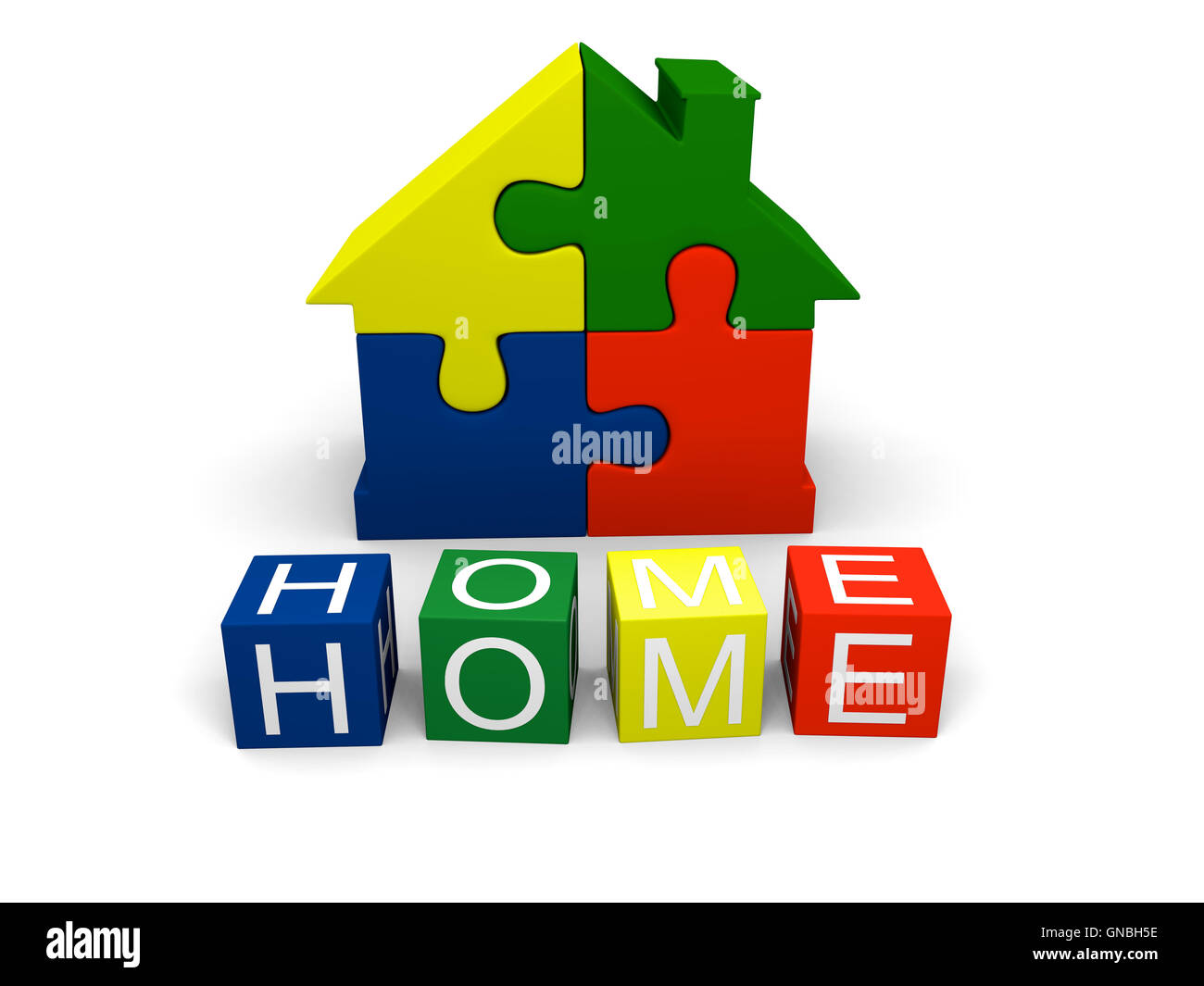 Home jigsaw hi-res stock photography and images - Alamy