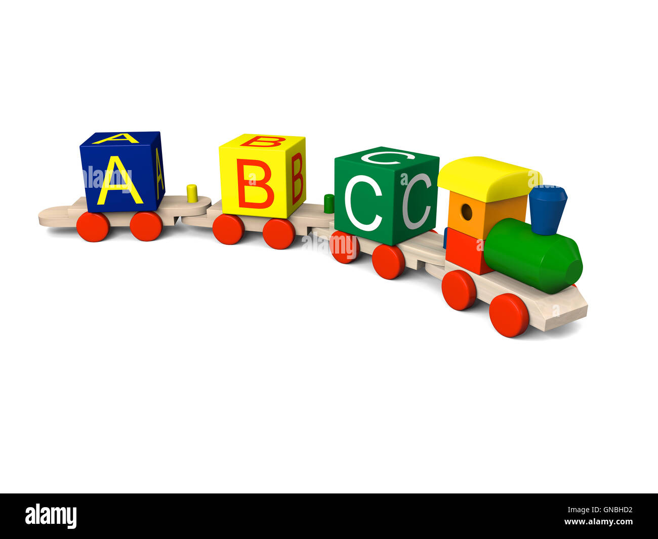 Alphabet train Cut Out Stock Images & Pictures - Alamy