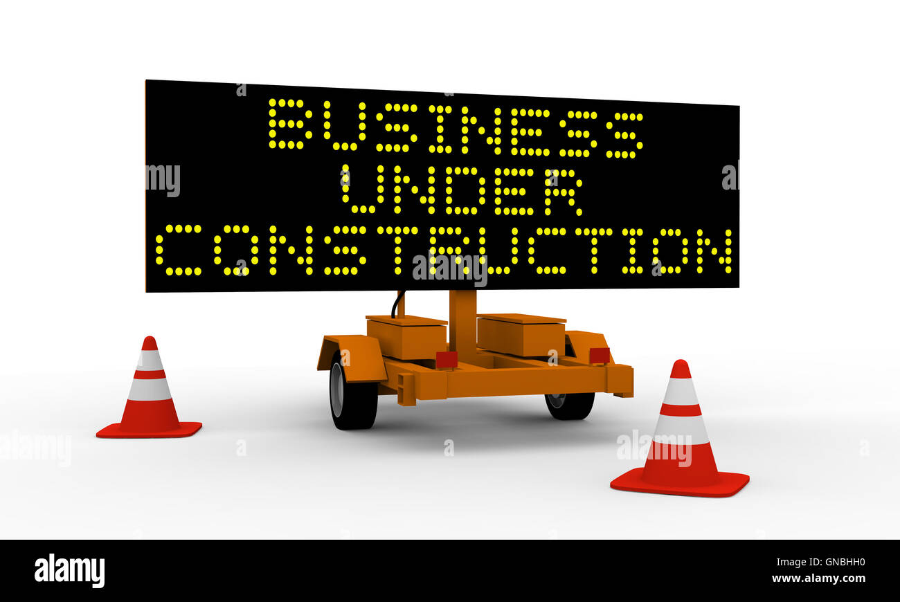 Business under construction Stock Photo - Alamy