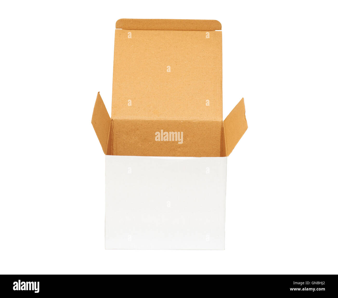 Open an empty cardboard box Stock Photo - Alamy