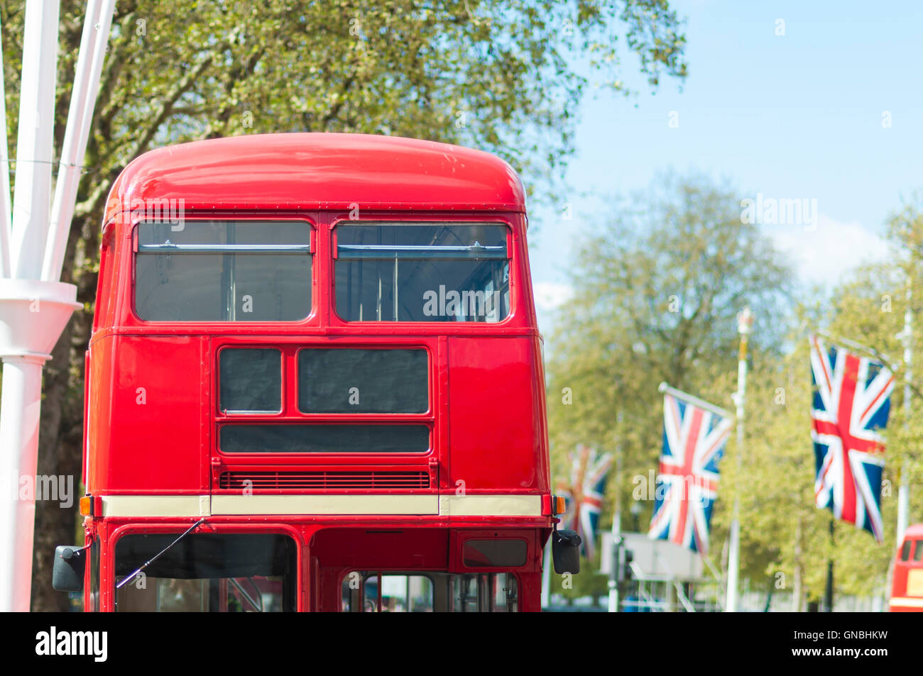 London famous red buses Stock Photo - Alamy