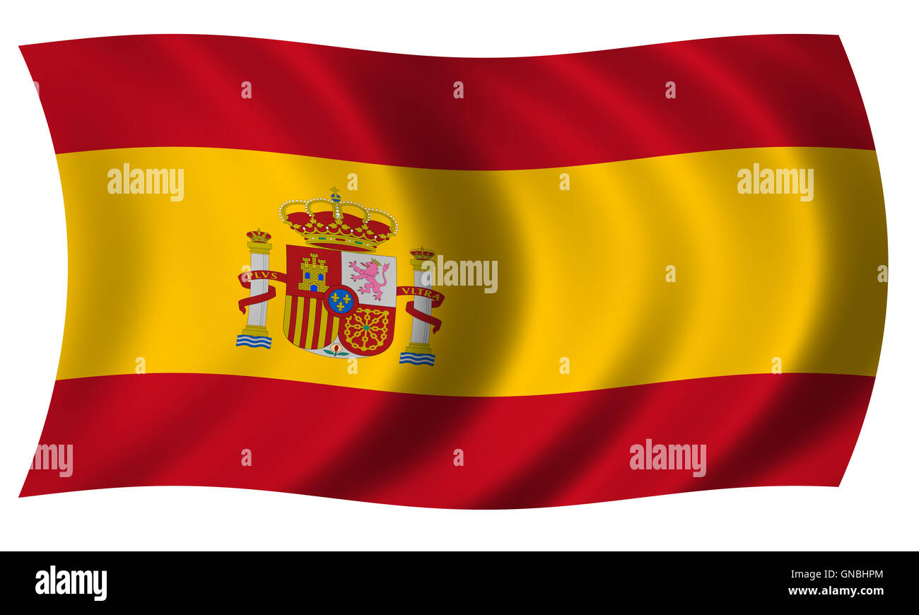 Spain flag in background Cut Out Stock Images & Pictures - Alamy