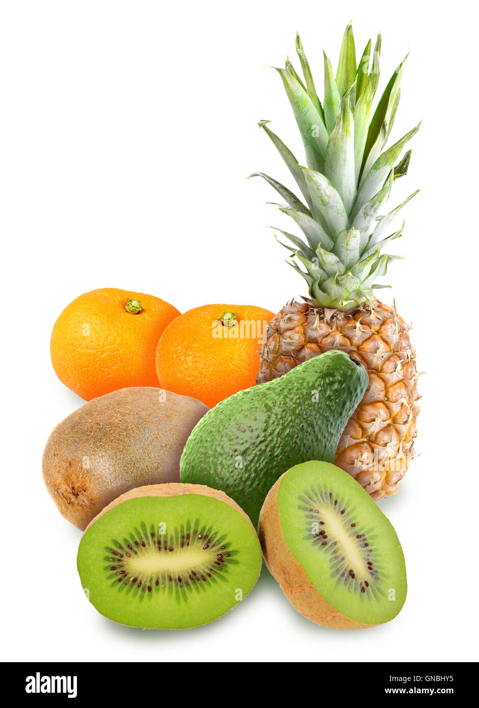 Heap of fresh tropical fruits Stock Photo - Alamy