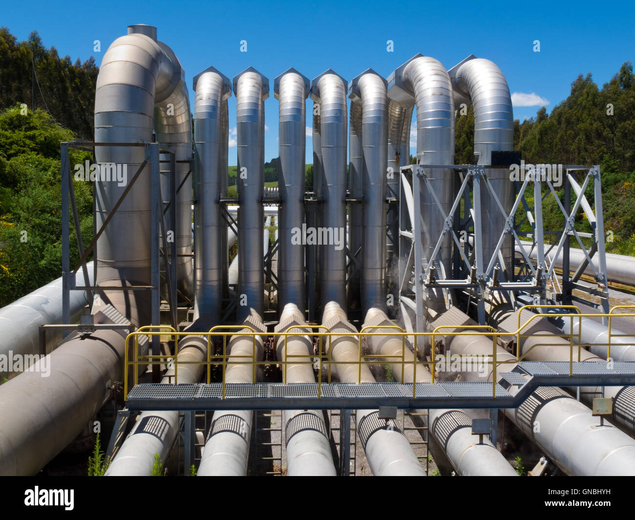 Pipeline installation for distribution and supply Stock Photo - Alamy