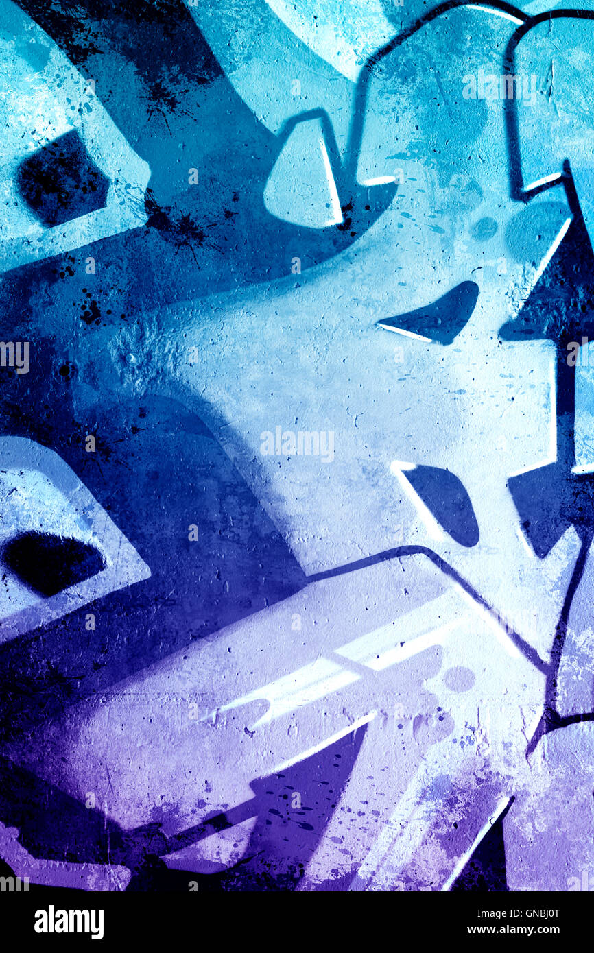 Graffiti over old dirty wall, urban hip hop background Gray text Stock ...