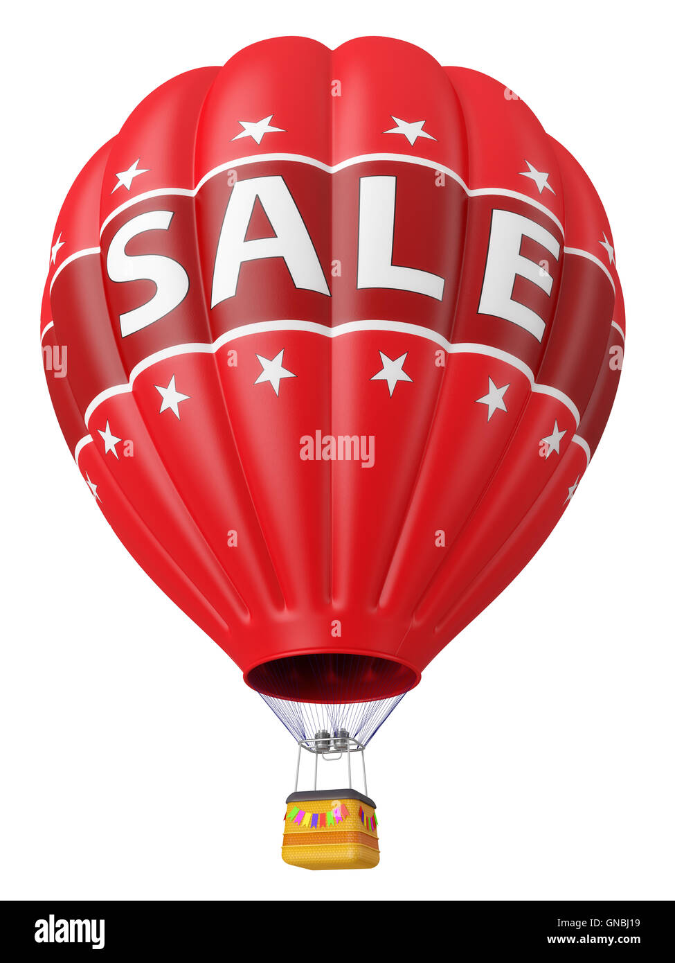 Balloon with advertising sale 3d Stock Photo - Alamy