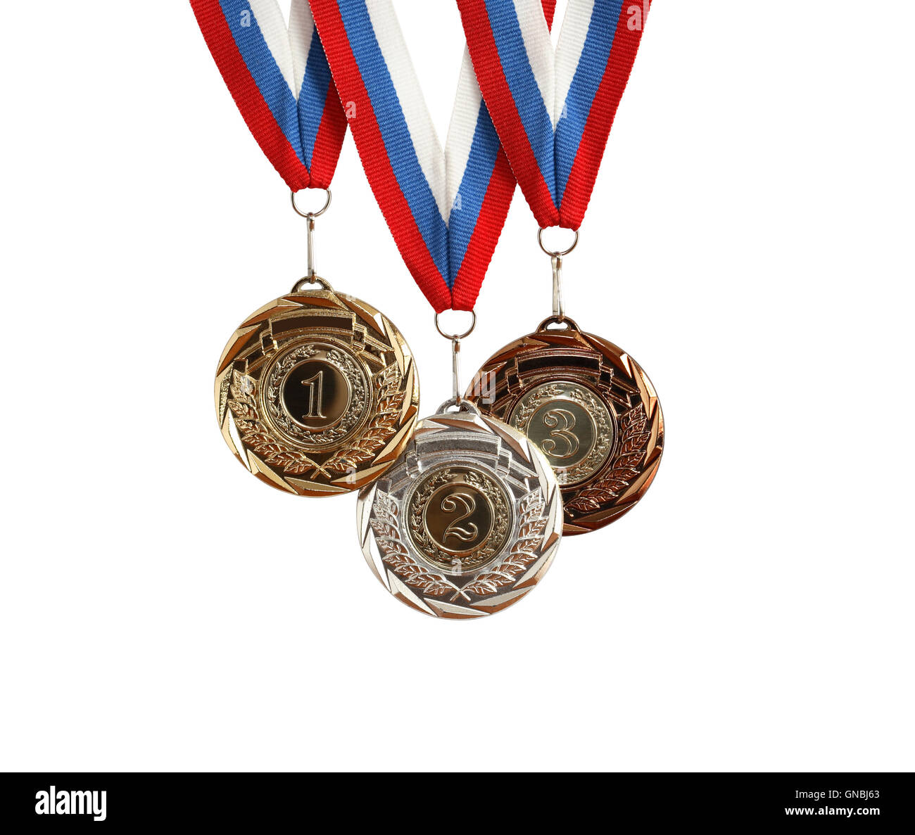 Set Of Medals Stock Photo - Alamy
