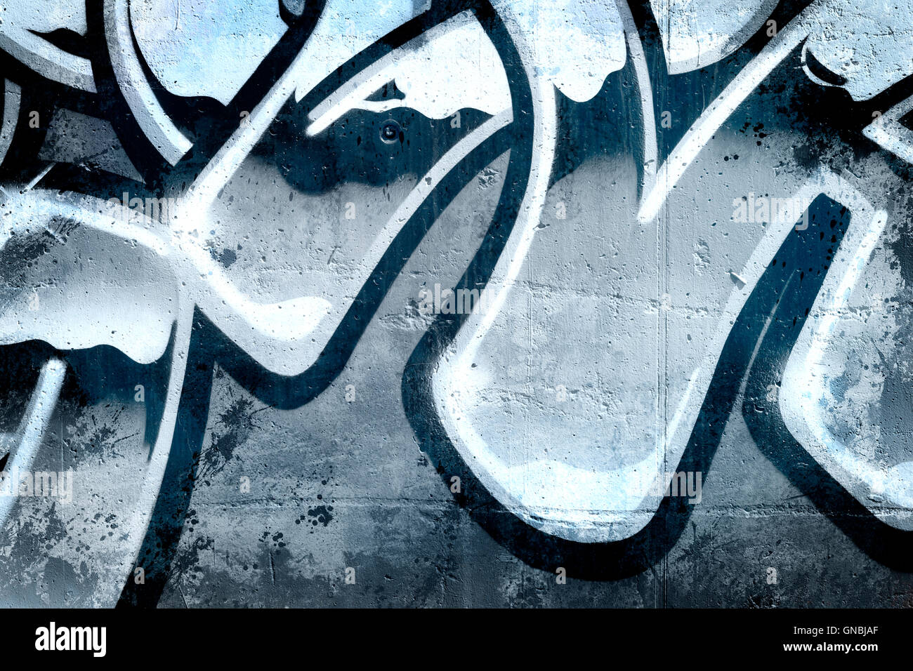 Graffiti over old dirty wall, urban hip hop background Gray text Stock ...