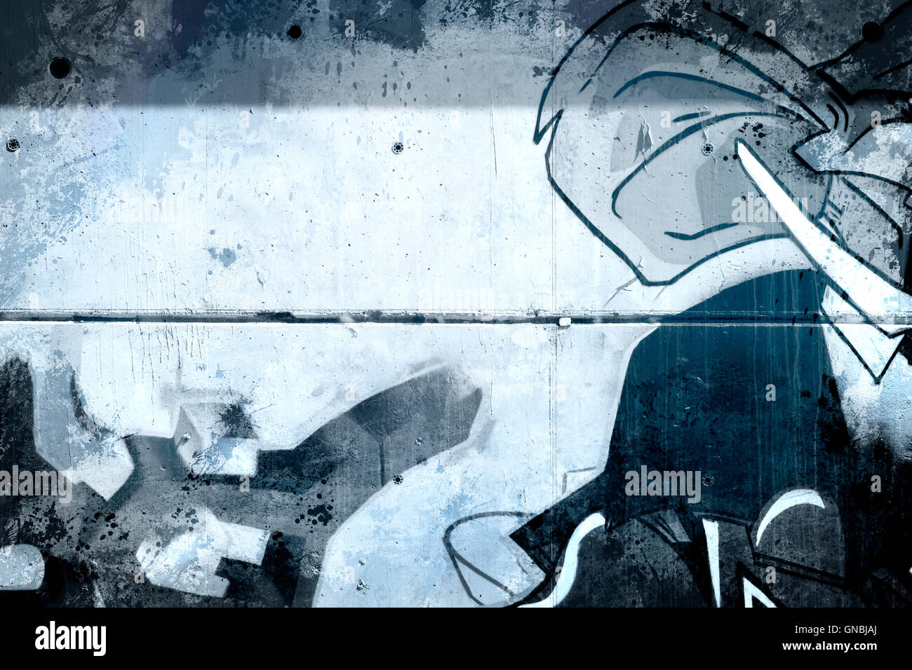 Cold Graffiti over old dirty wall, urban hip hop background Gray Stock ...