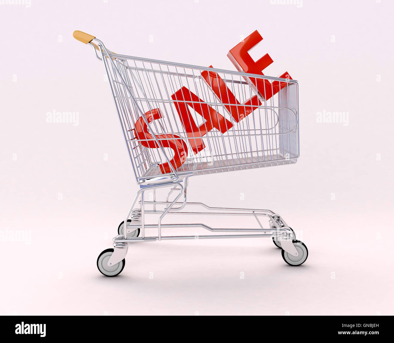 Cart for purchases and sale Stock Photo - Alamy