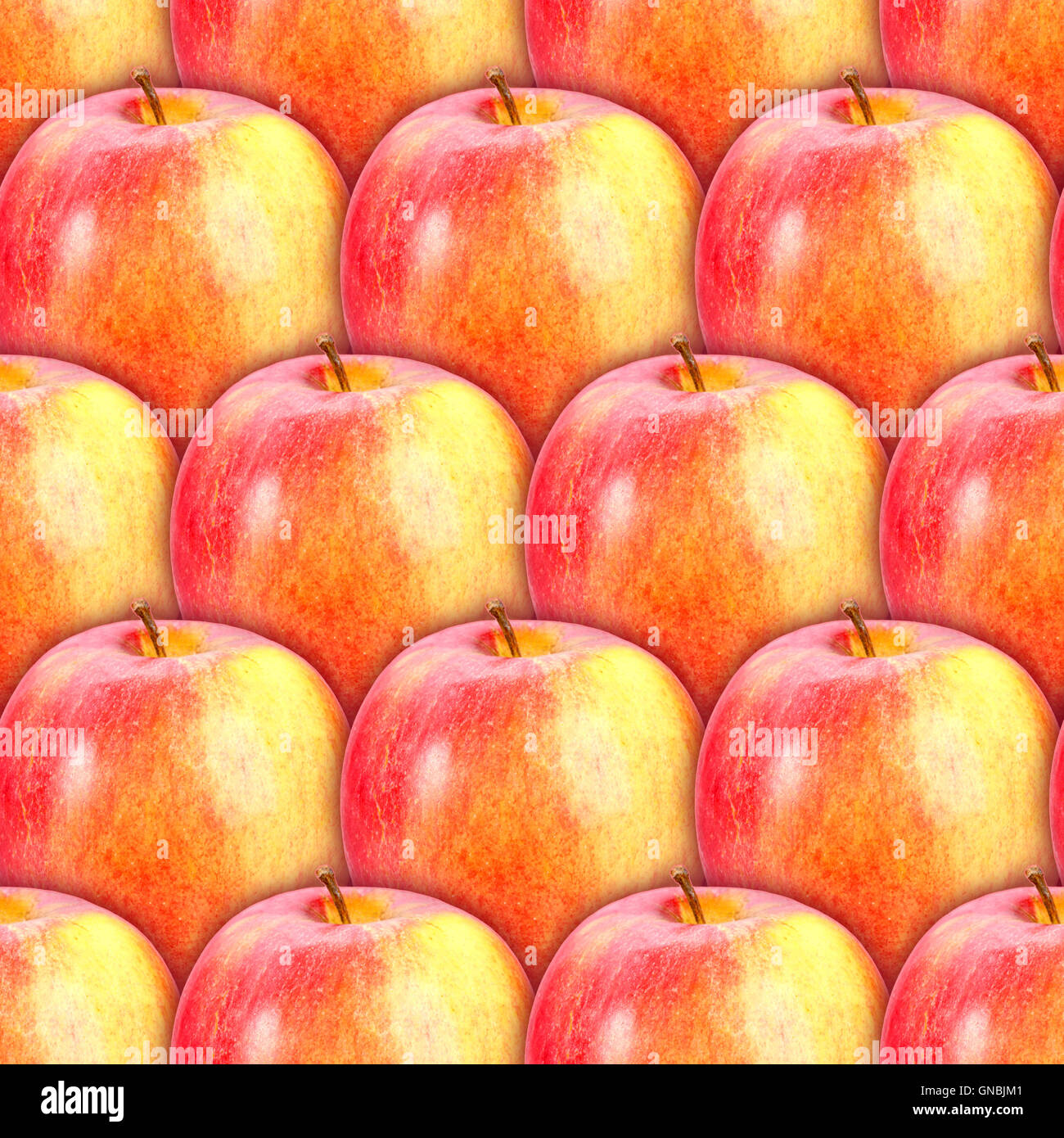 Seamless pattern of fresh red-yellow apples Stock Photo - Alamy