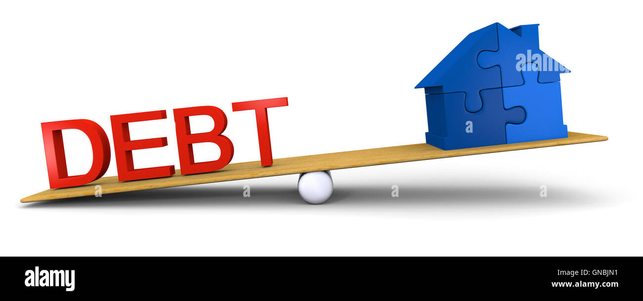 Debt home Cut Out Stock Images & Pictures - Alamy