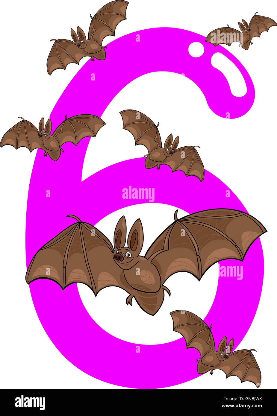 number six and 6 bats Stock Photo - Alamy
