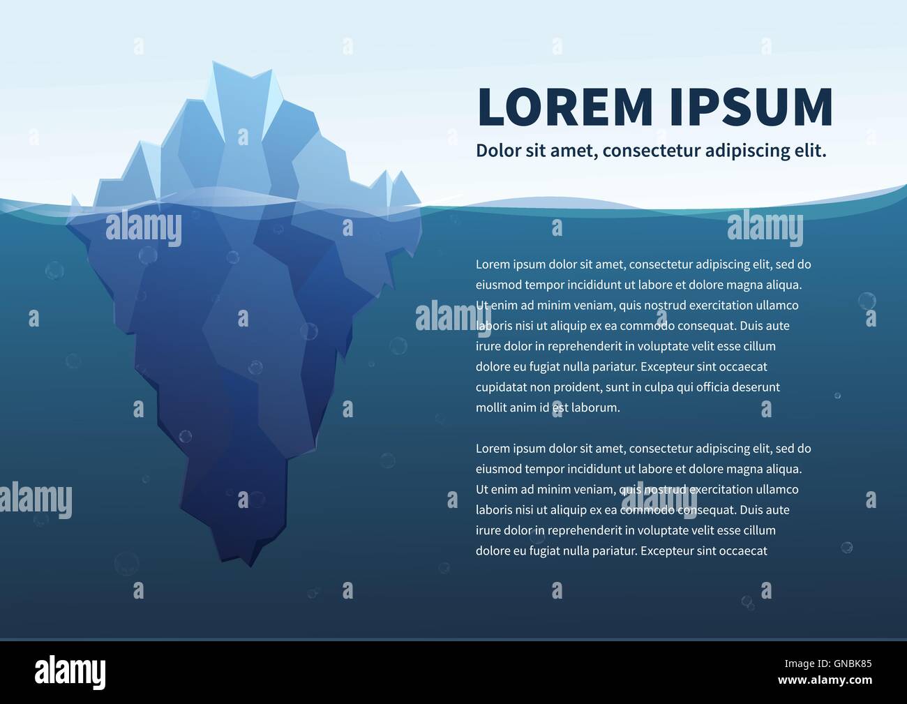 Polygon iceberg concept vector design hi-res stock photography and ...