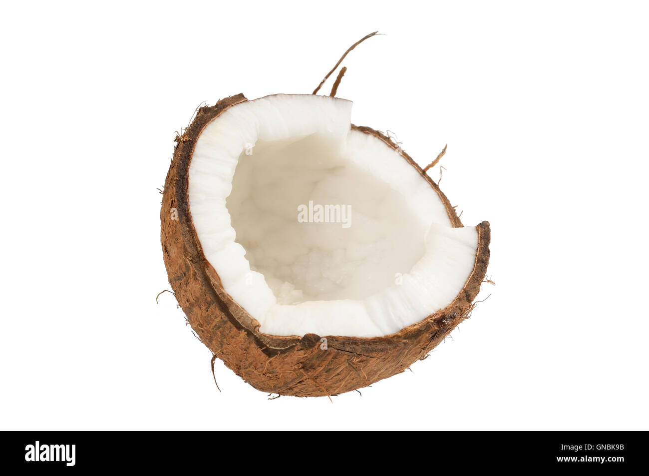 Fresh coconut and coconut shells Stock Photo - Alamy
