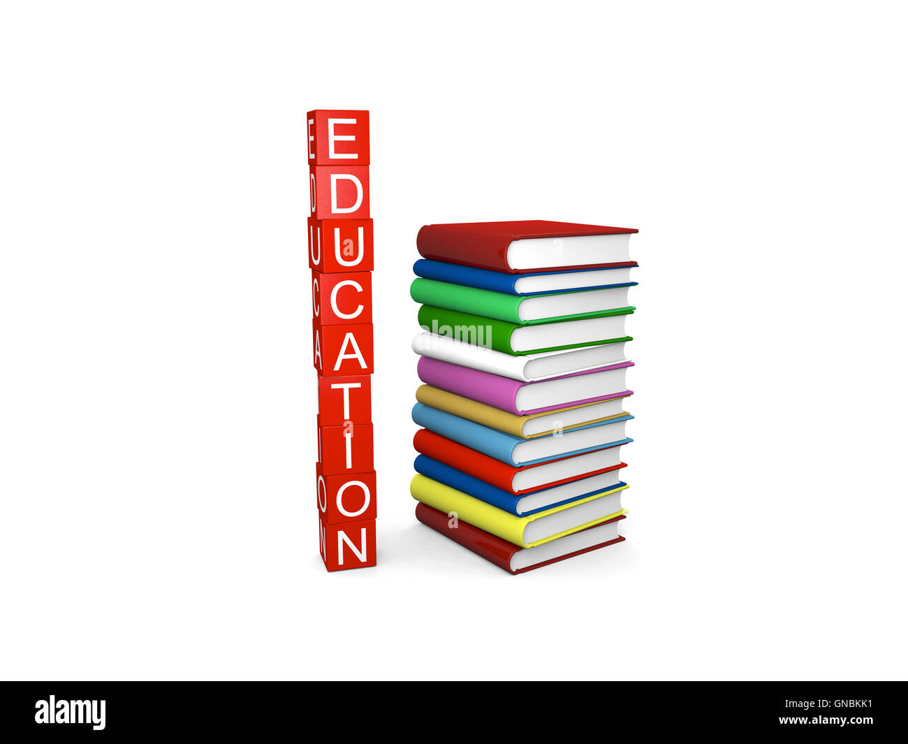 Learning education concept pile hi-res stock photography and images - Alamy