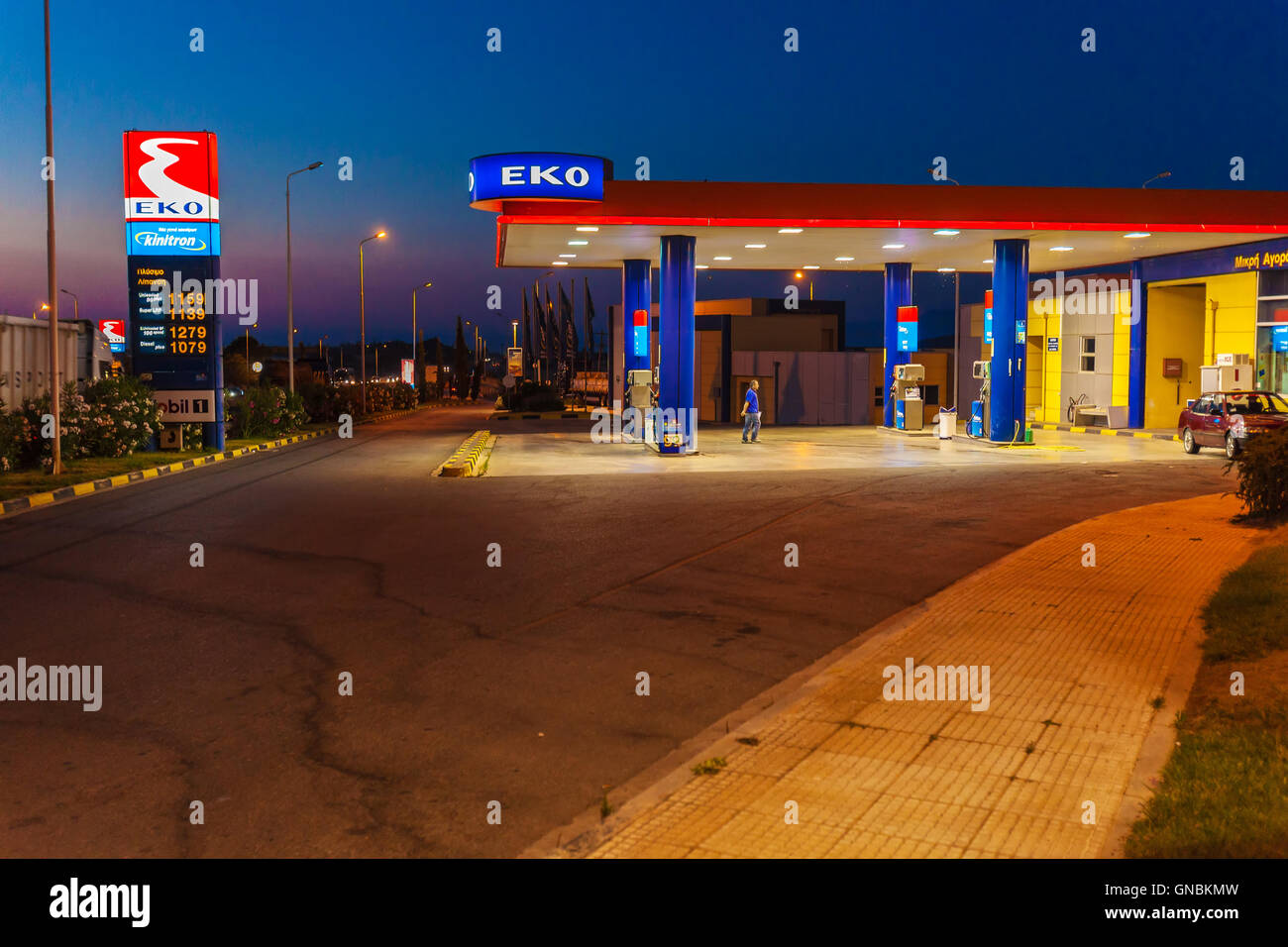 Eko petrol station greece hi-res stock photography and images - Alamy