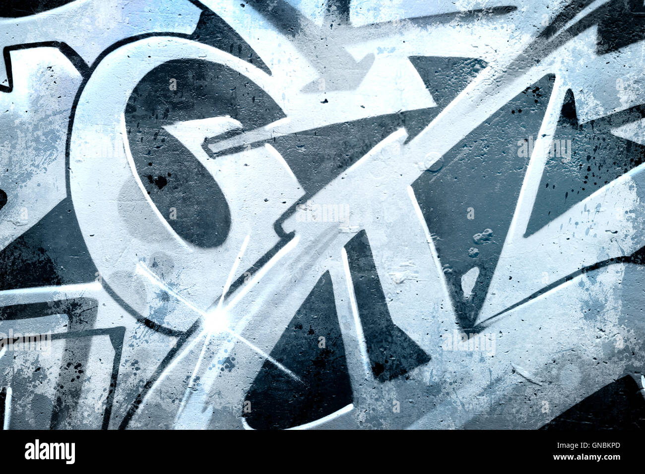 Graffiti over old dirty wall, urban hip hop background Gray text Stock ...
