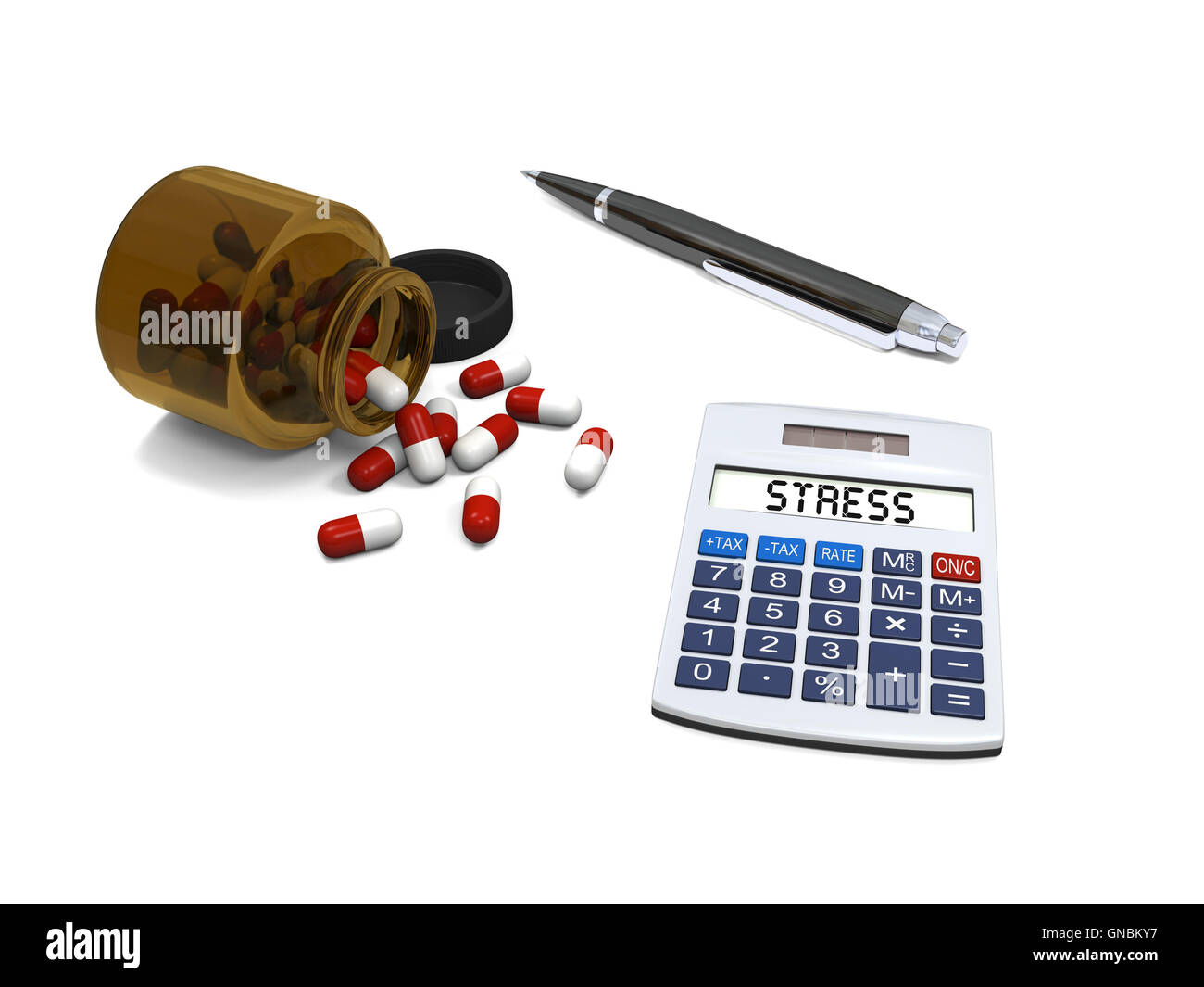 Stress relief pills Stock Photo - Alamy