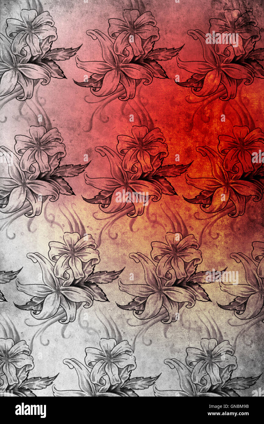 Modern mosaic art flowers hi-res stock photography and images - Alamy