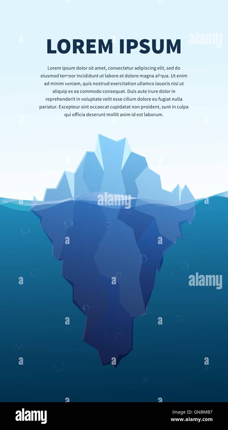 Polygon iceberg concept vector design hi-res stock photography and ...