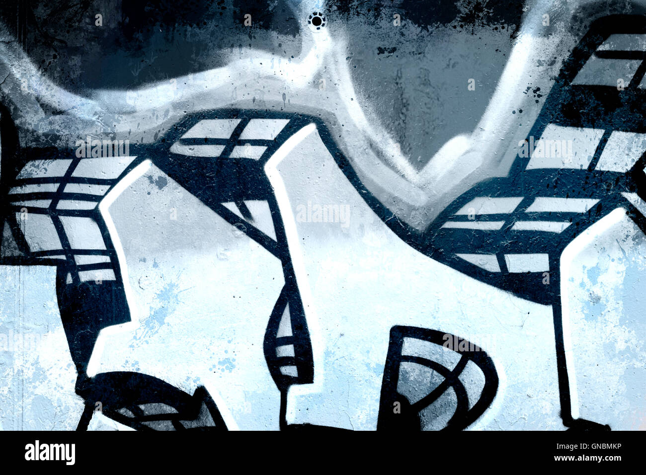Cold Graffiti over old dirty wall, urban hip hop background Gray Stock ...
